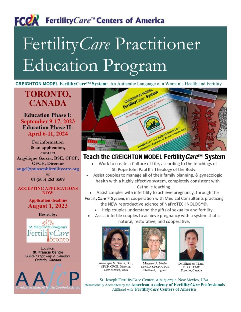 Practitioner Training – FertilityCare Centres Great Britain